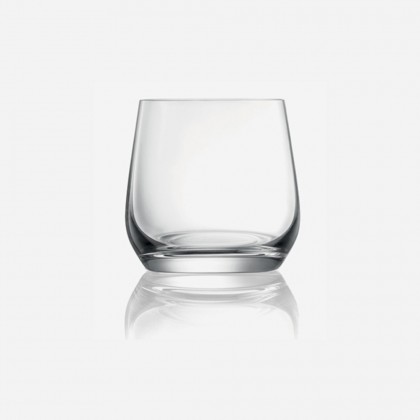 (Set Of 6) Lucaris Hong Kong Hip High Quality Double Rock Lead Free Crystal Clear Whisky Glass ...